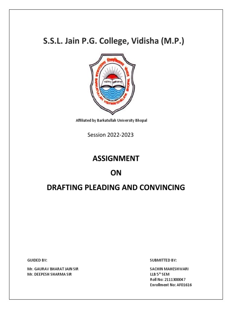 Sem V Assignment | PDF