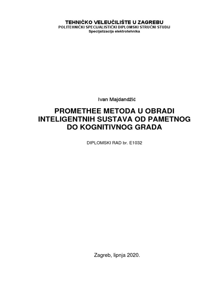 Podloga2 Za ISeminare PROMETHEE Metoda Ogledni Diplomski Rad II 2022 | PDF