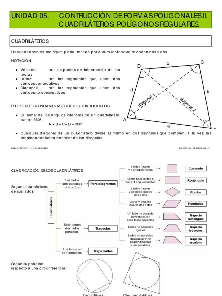 DT1 05 - CONSTRUCCIÓN FORMAS POLIGONALES II v2 | PDF | Triángulo | Ángulo
