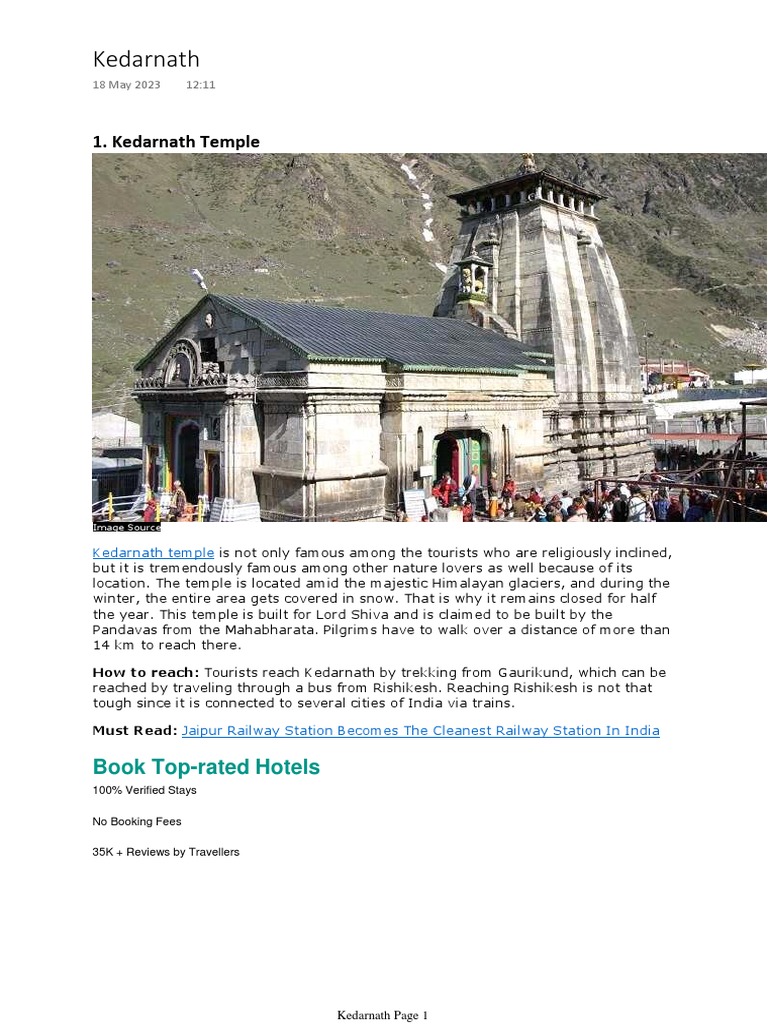 Kedarnath | PDF