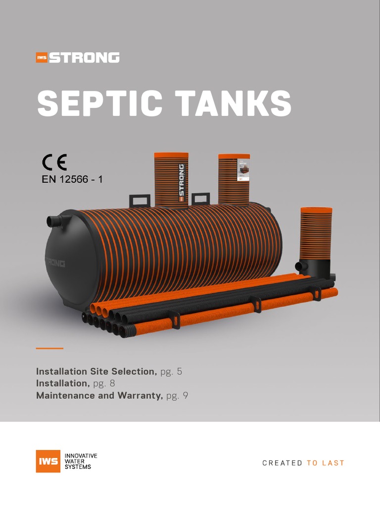 IWS STRONG Septic Tank ENG | PDF | Septic Tank | Pumping Station