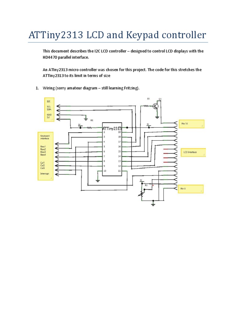 At Tiny 2313 LCD and Keypad Controller | PDF | Digital Technology ...
