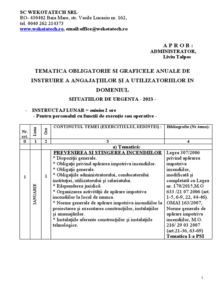 Tematica ISU 2023 | PDF