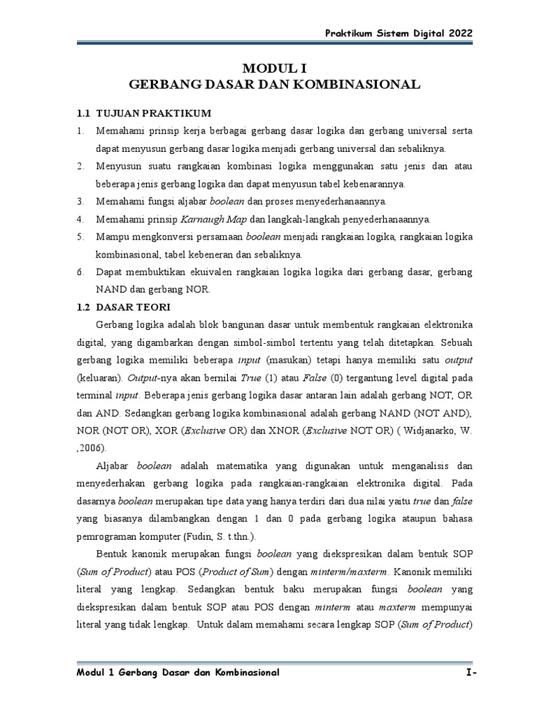 Laporan Praktikum - Sistem Digital | PDF | Metode & Bahan Ajar