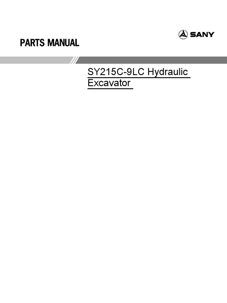 Sany Excavator Sy215 C-9 LC Cummins | PDF