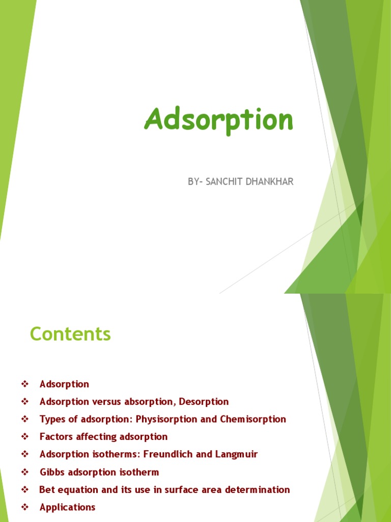 Adsorption Science Essentials | PDF | Adsorption | Chemical Process Engineering