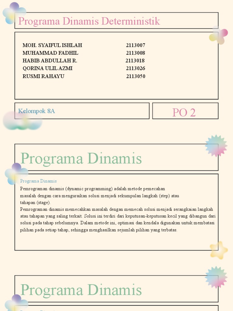 (REV) Program Dinamis Deterministik | PDF | Metode & Bahan Ajar