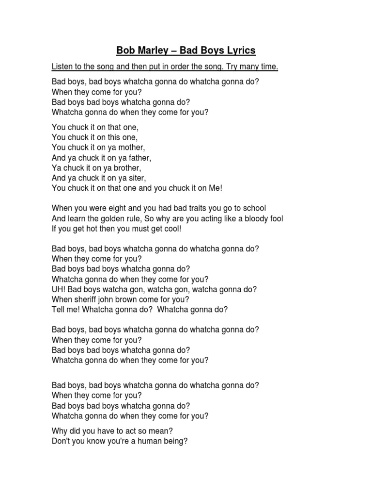 Bob Marley Activity | PDF | Bob Marley | Reggae