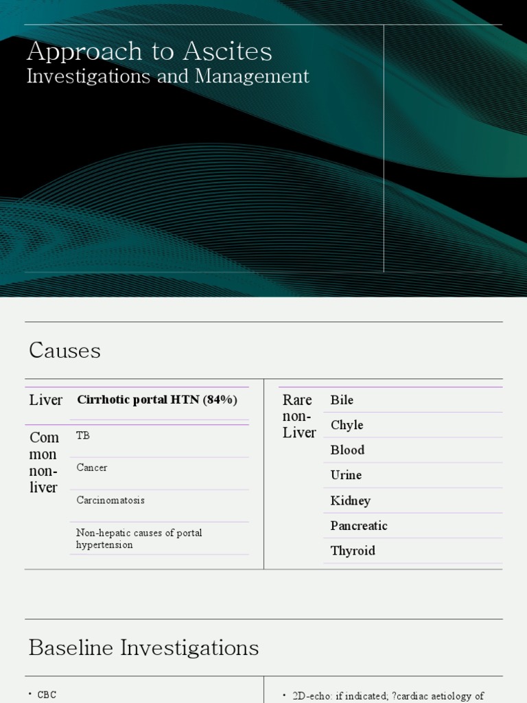 Comprehensive Guide to Ascites Management | PDF
