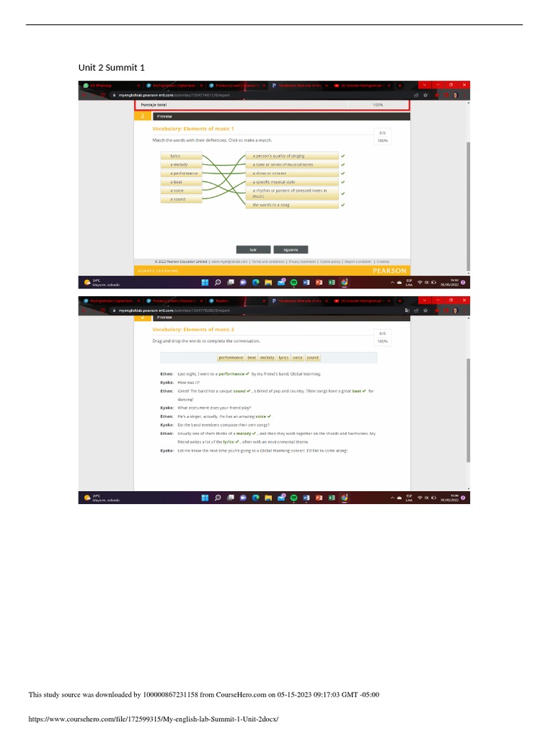 My English Lab Summit 1 Unit 2 | PDF
