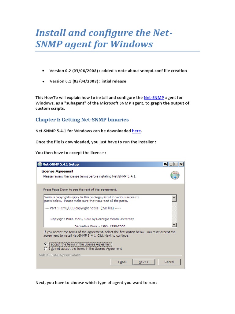 Install Net-SNMP in Windows | PDF