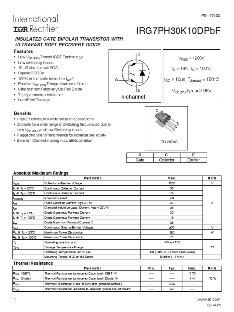 IGBT - Datasheet | PDF