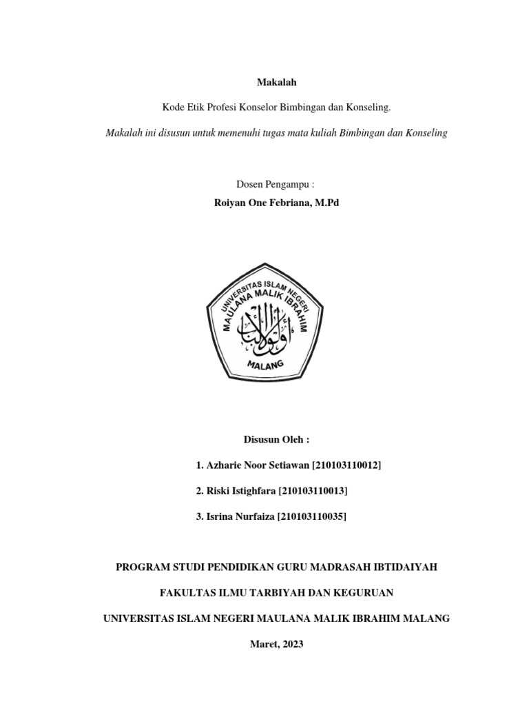 Makalah BK Print | PDF
