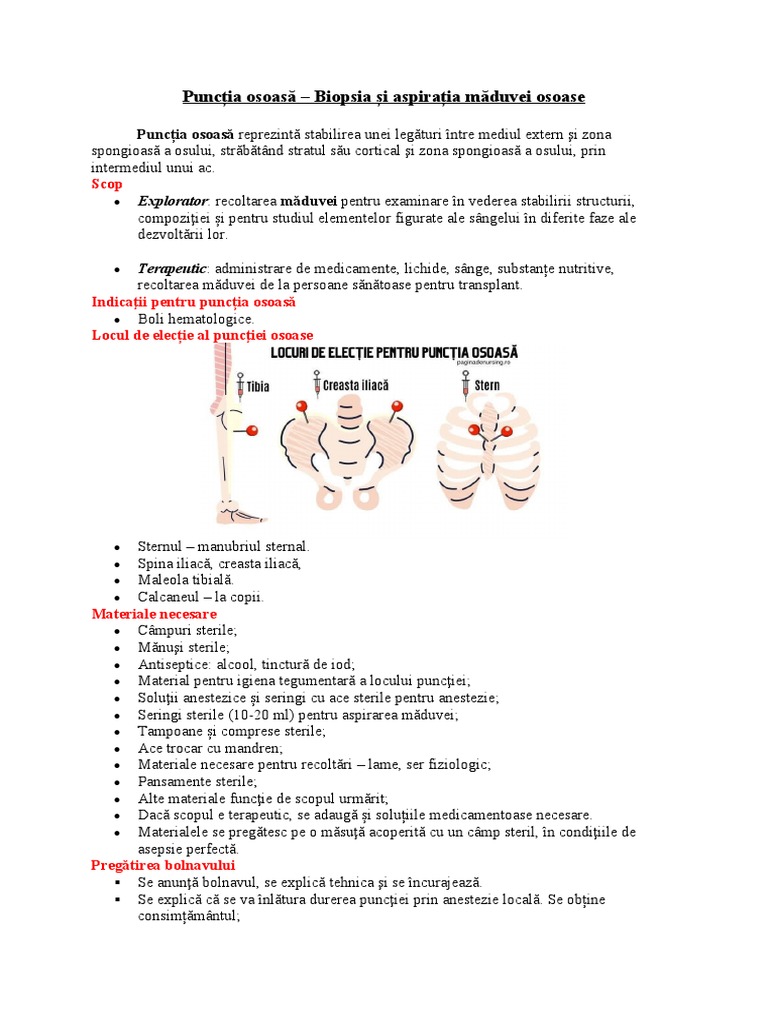 Punctia Osoasa | PDF