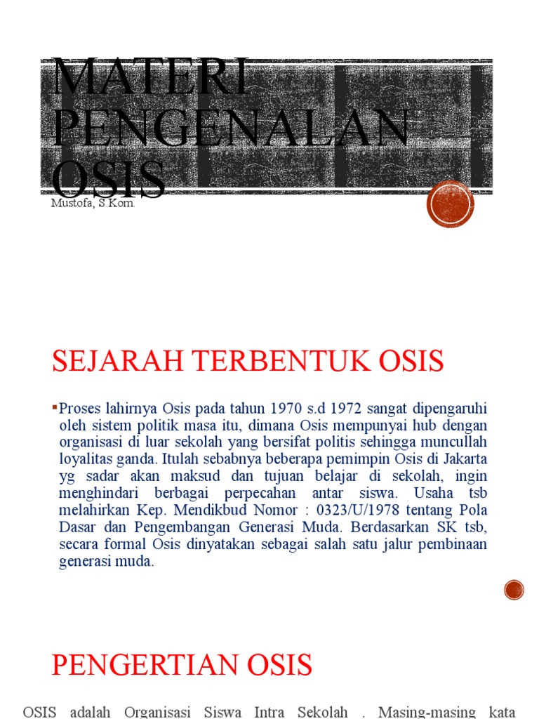 Materi Osis Pdf