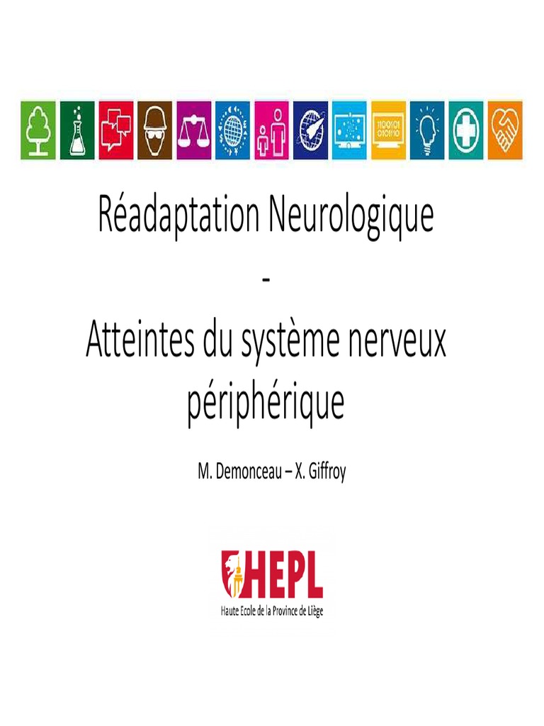 Atteintes Plexuelles Et Monotronculaires Cours 3 Réadaptation en ...