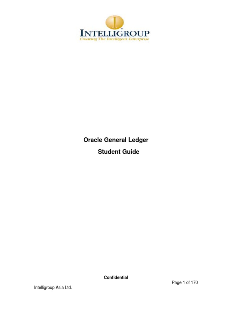 Oracle General Ledger Student Guide | PDF | Debits And Credits ...