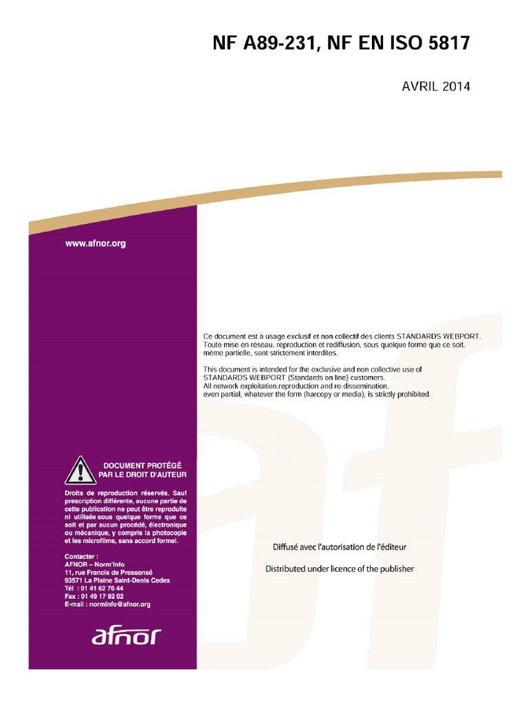 NF en 5817 - 2014 | PDF