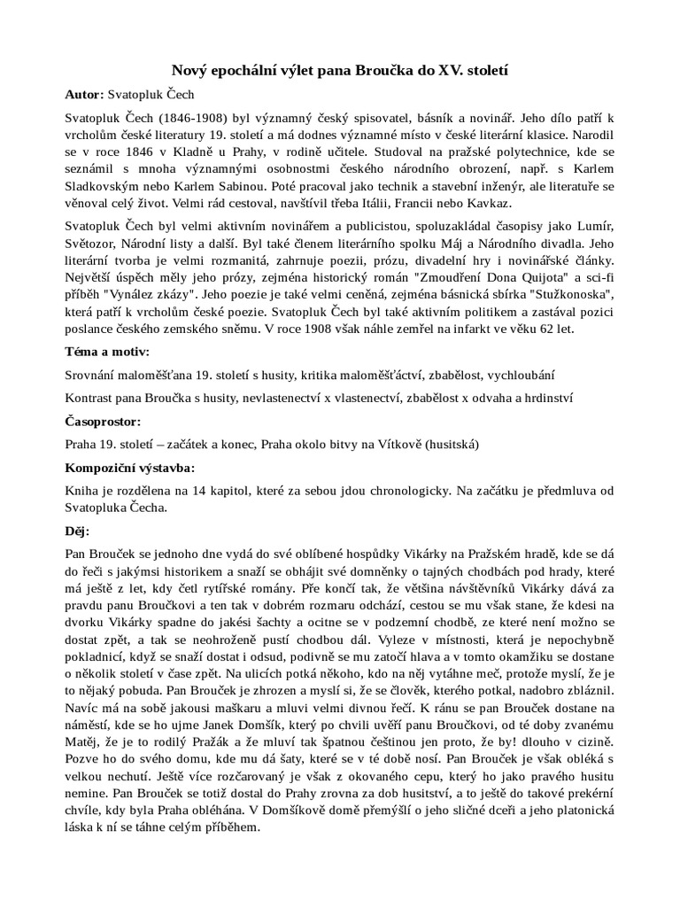 Broucek 15.stol | PDF