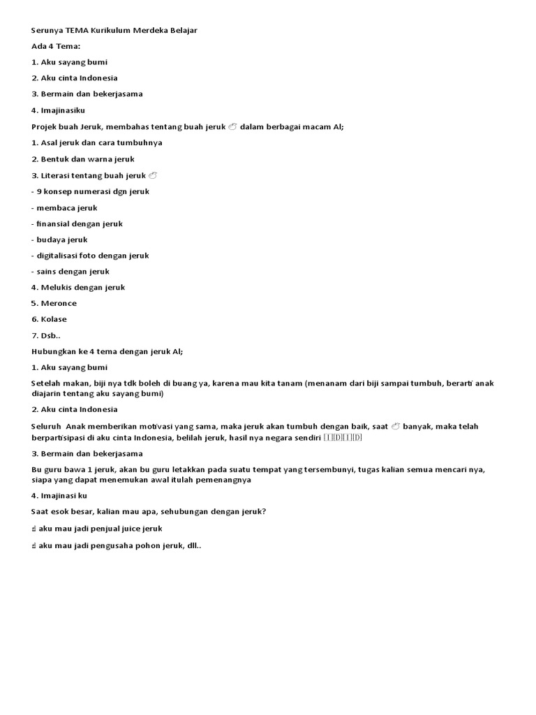 Serunya TEMA Kurikulum Merdeka Belajar | PDF | Kesehatan Holistik