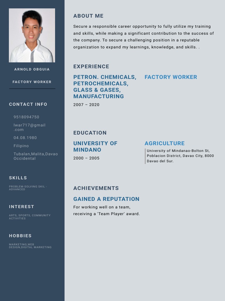 Arnold Resume 801 | PDF