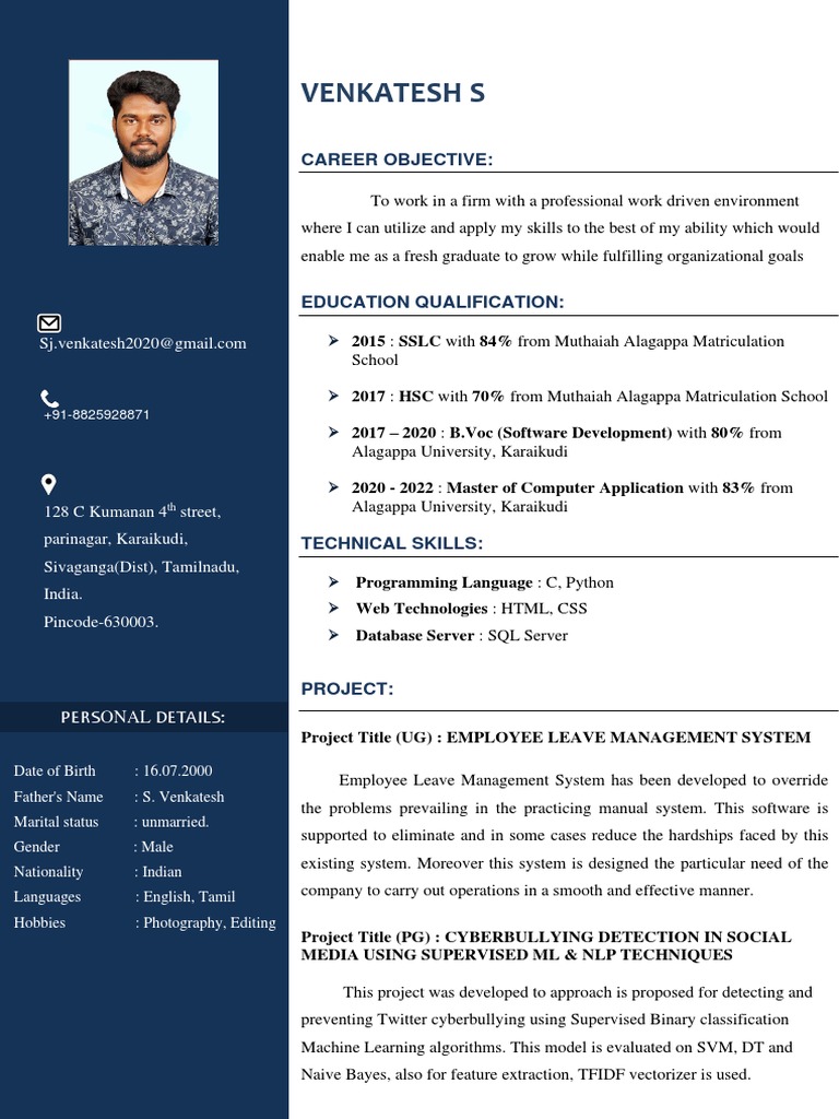 Venkatesh Updated Resume | PDF