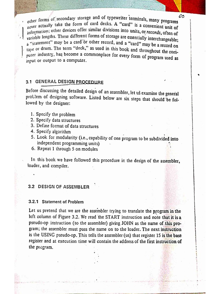 System Prog - Assembler Notes | PDF