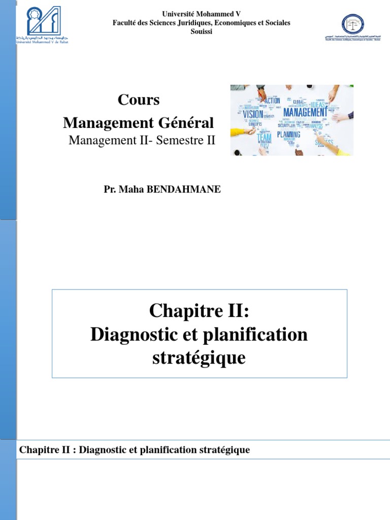 Diagnostic et planification stratégique | PDF | Gestion stratégique | Analyse SWOT