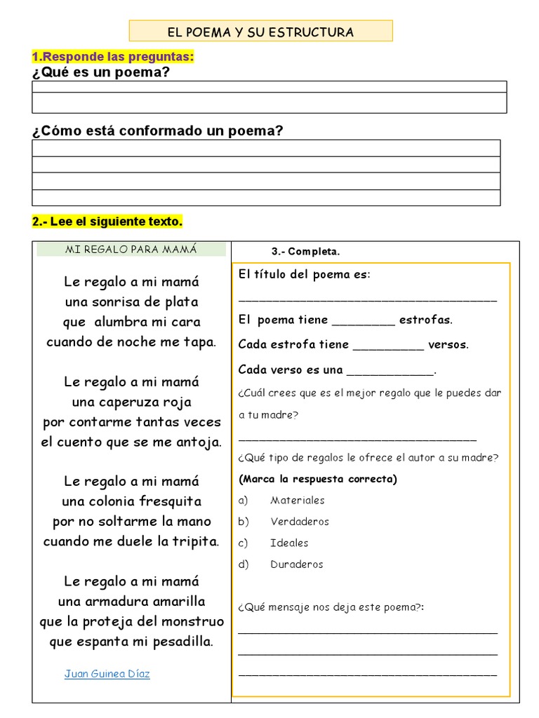 El poema y su estructura | PDF