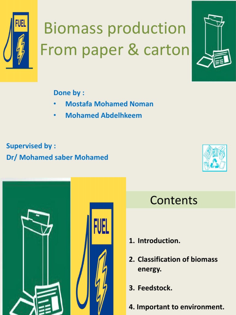Paper Used As Feedstock PDF