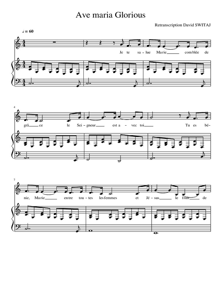 Ave Maria Glorious | PDF