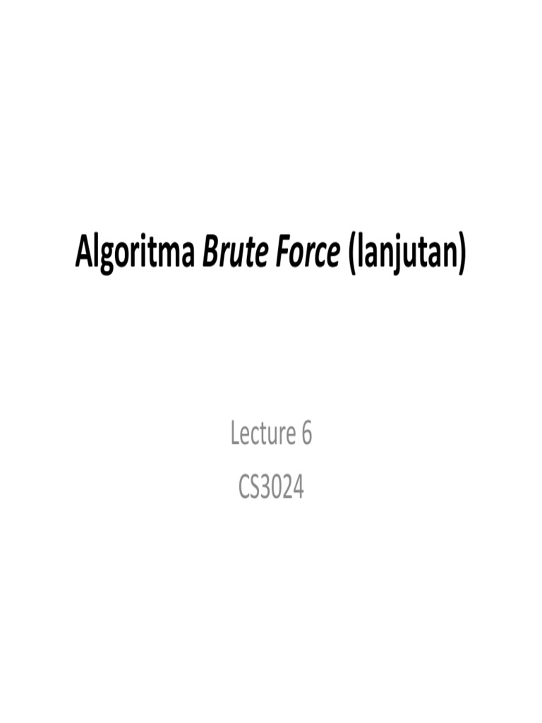 BruteForce (Bagian2) | PDF