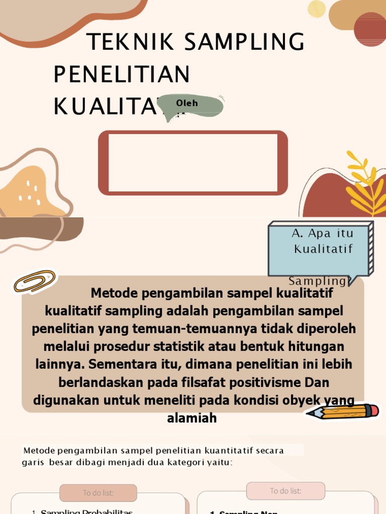 Teknik Sampling Kualitatif | PDF