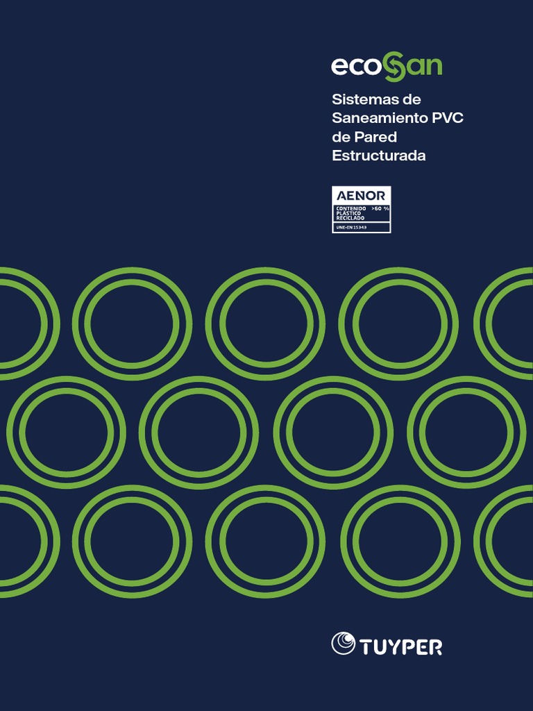 Tuberías ECOSAN: Saneamiento PVC Sostenible | PDF | Reciclaje | Alcantarillado