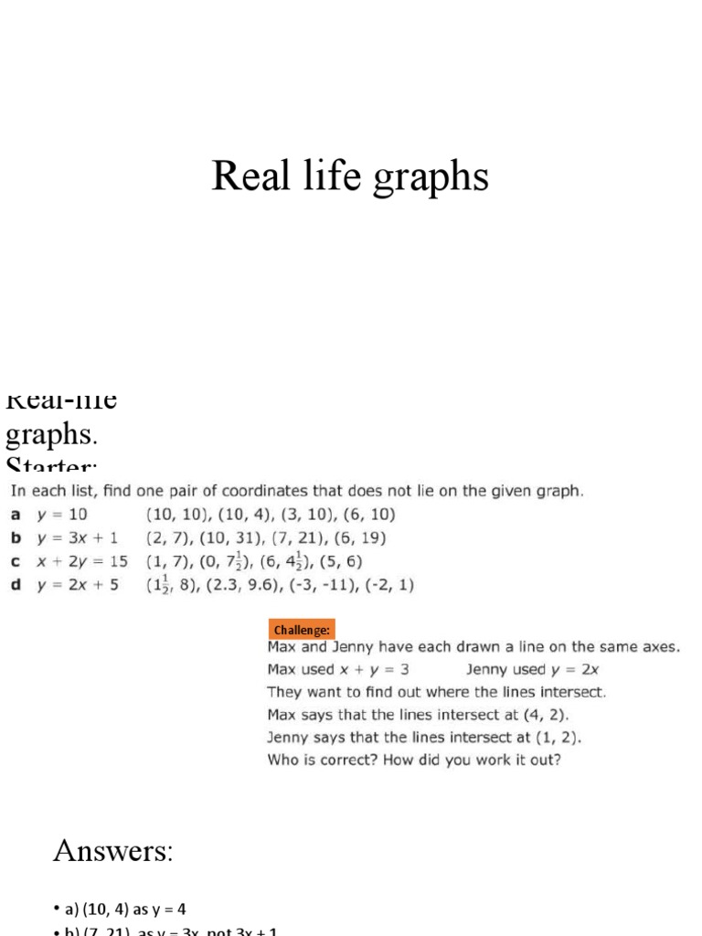 Real-life graphs copy | PDF