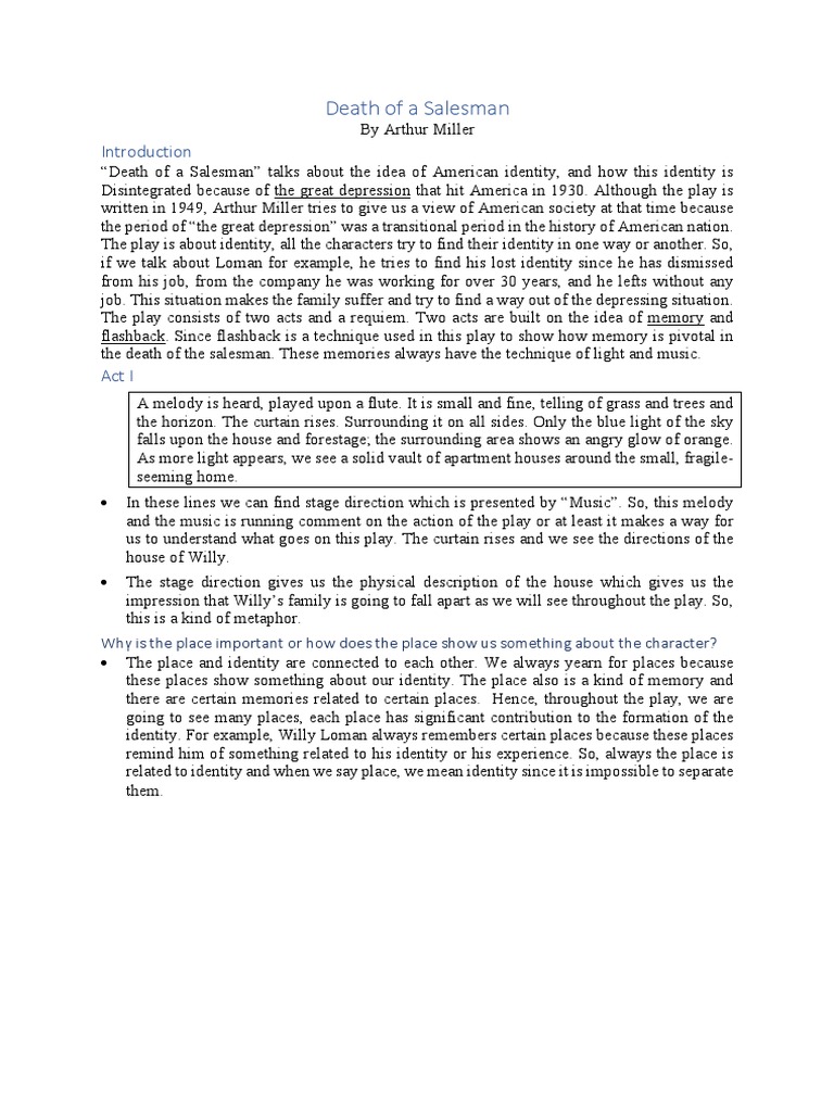 Death of A Salesman | PDF