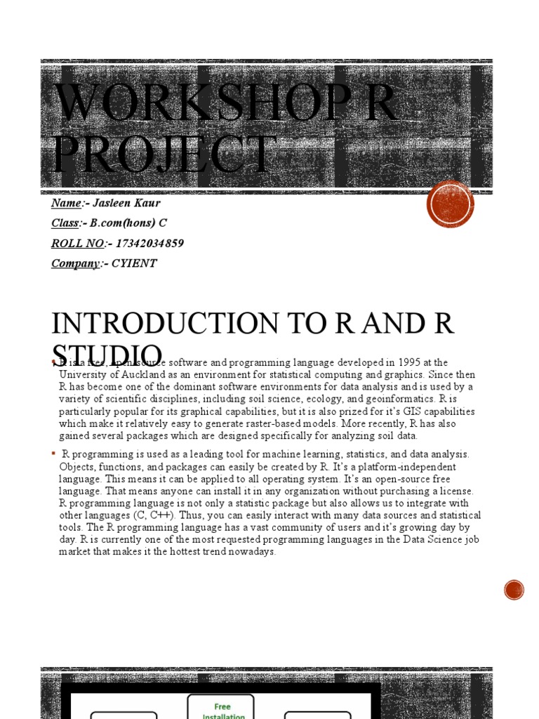 Workshop R Project | PDF