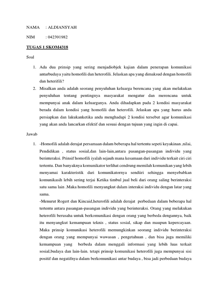 Aldiansyah 042391982 T1 Skom4318 | PDF
