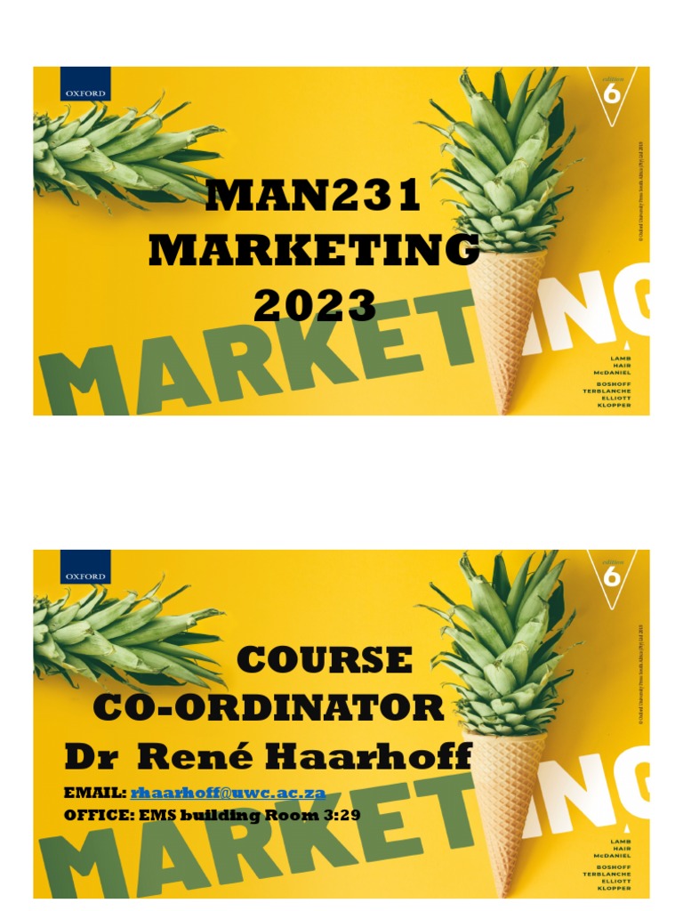 Marketing MAN231 Chapter 1 | PDF