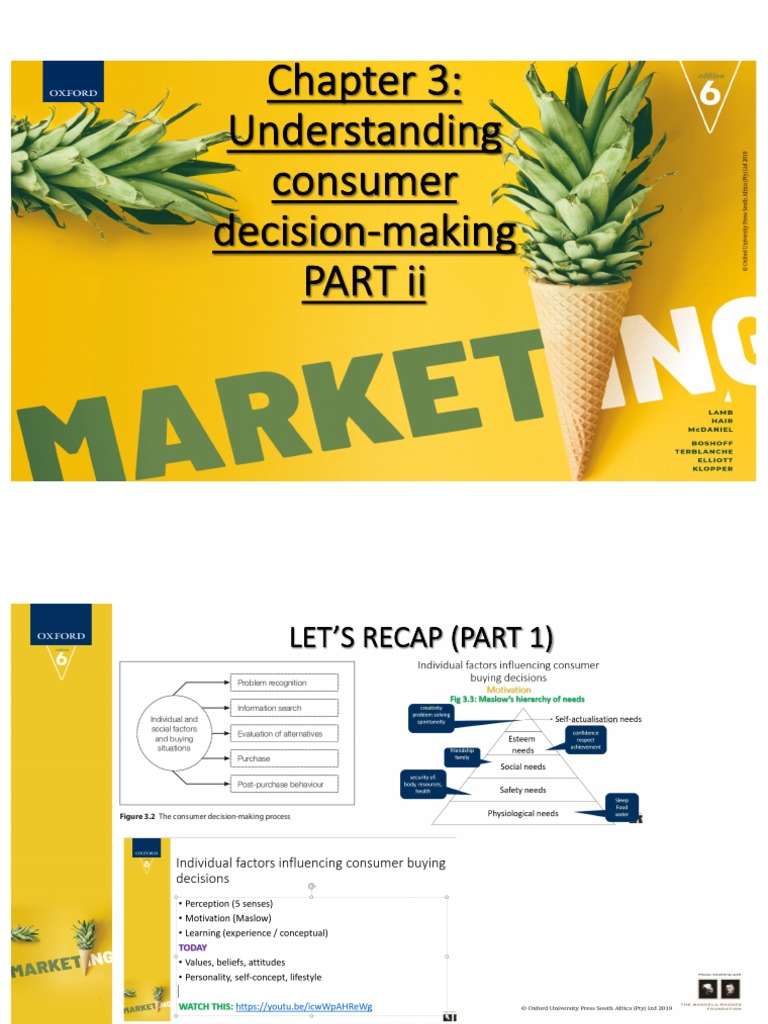 Marketing MAN231 Chapter 3 PART II (1) | PDF | Behavior | Attitude ...