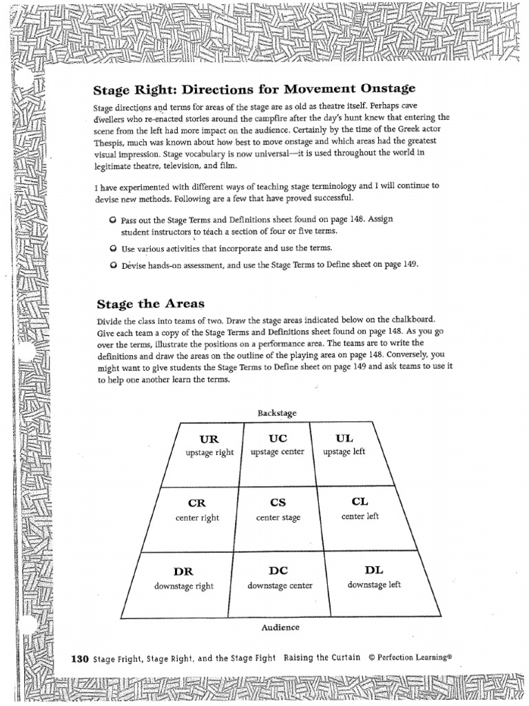 Stage Areas Activities | PDF