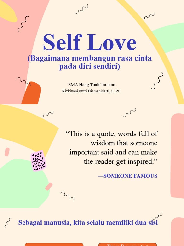 Self Love | PDF | Karier & Perkembangan