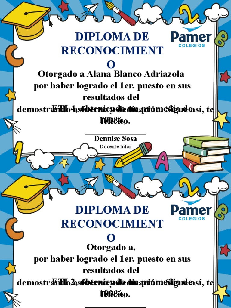 Diplomas para Imprimir | PDF