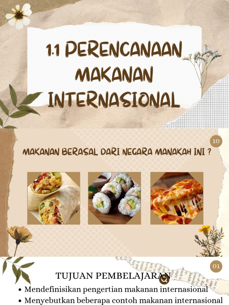 Pengertian dan Contoh Makanan Internasional | PDF