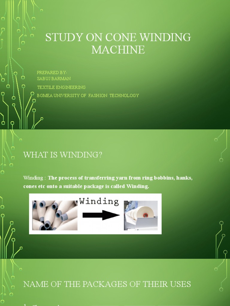 Cone Winding Machine Overview | PDF | Home & Garden
