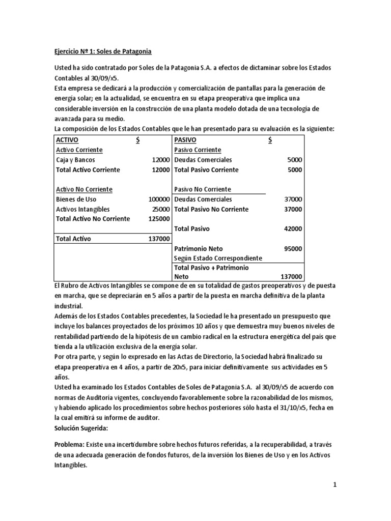 Informes Ejercicios Slosse | PDF