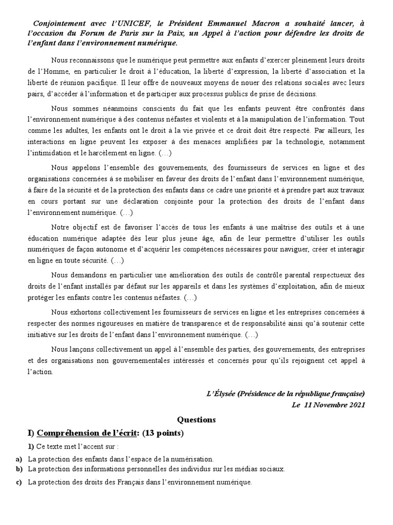 Bac Blanc 2022 Mélodie | Descargar gratis PDF | Sexisme | Confidentialité