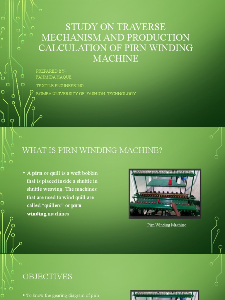 3.traverse Mechanism and Production Calculation of Pirn Winding Machine ...