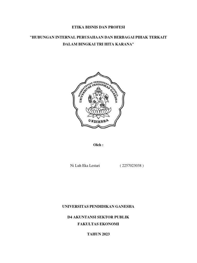 3038 - Ni Luh Eka Lestari - Etika Bisnis Bab6 | PDF