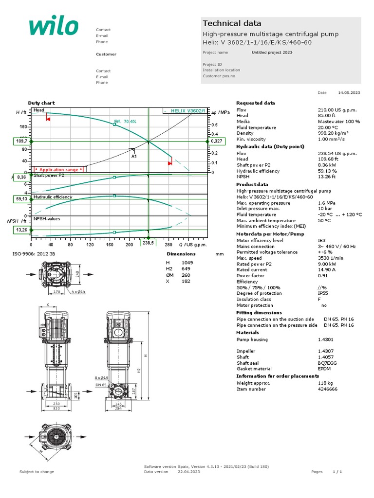 3. Data_sheet_Helix_V_3602_1-1_16_E_KS_460-60 | PDF
